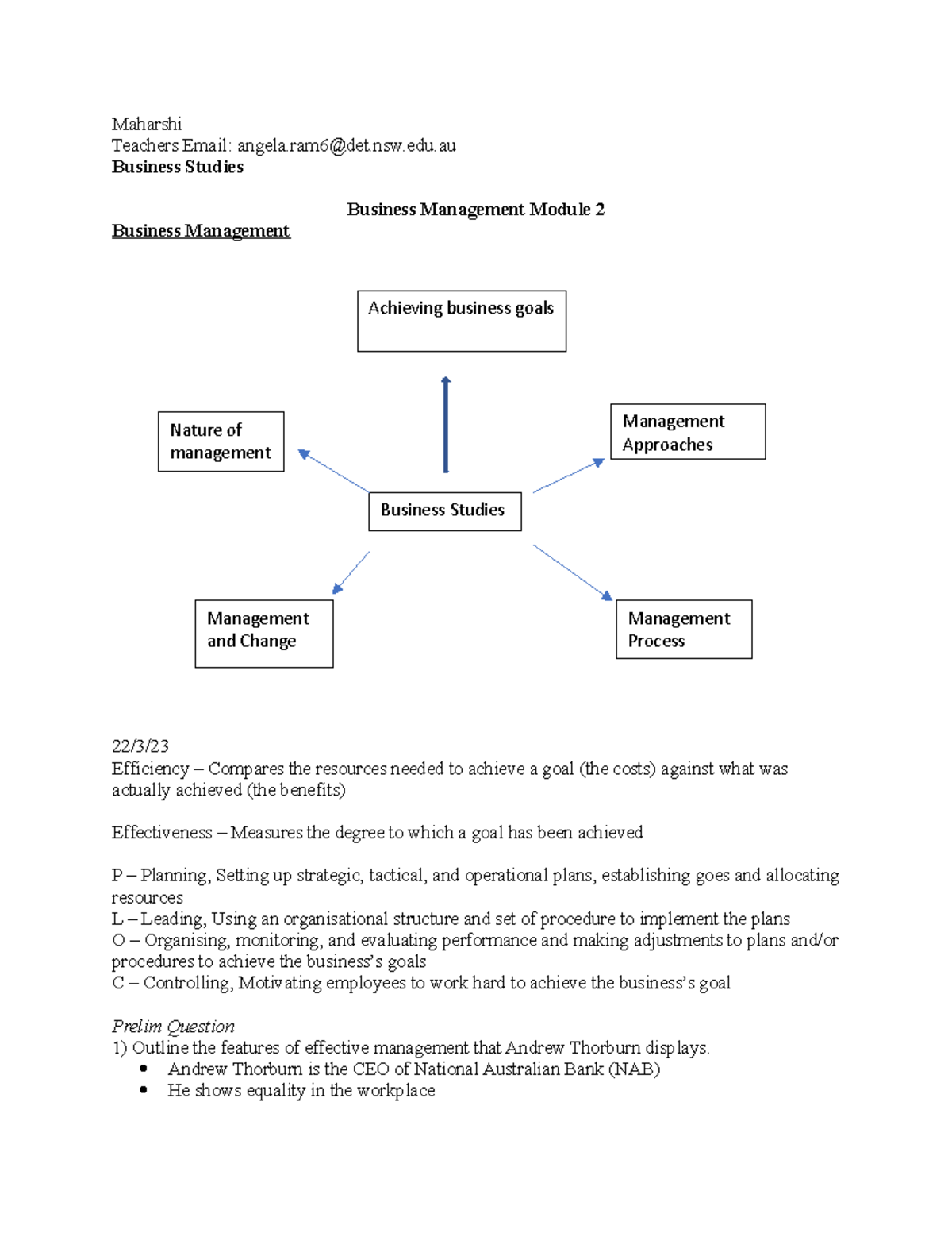 Business Mod 2 - frfr - Maharshi Teachers Email: angela@det.nsw.edu ...