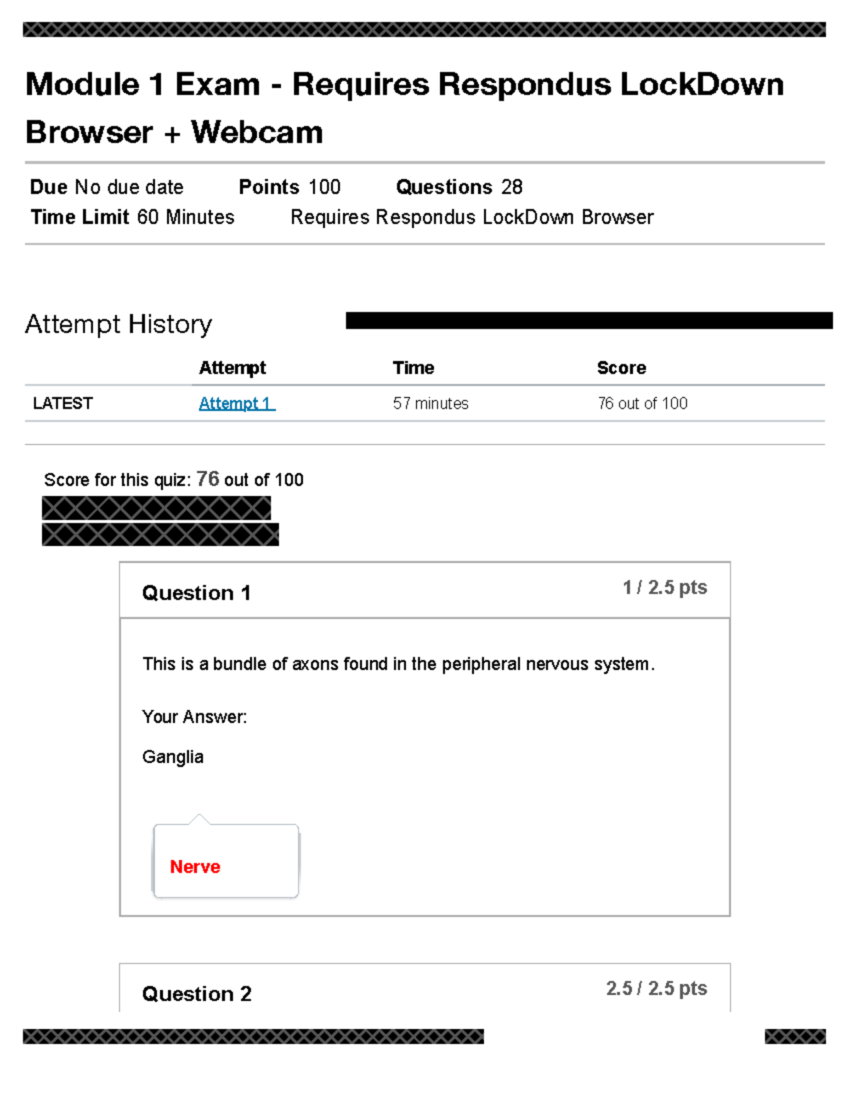 BIOD 152 Module 1 Exam- Portage Learning 2021 - Module 1 Exam ...