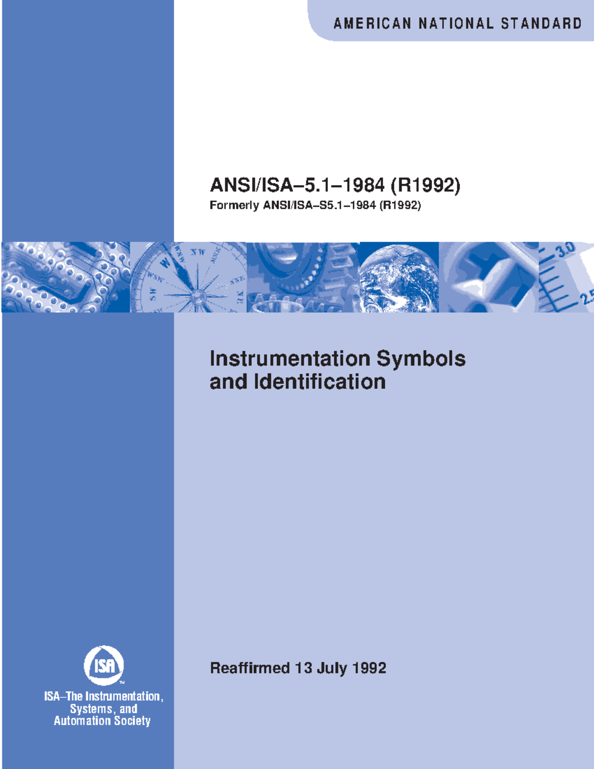 ISA-S5 - gfhfgh - Instrumentation Symbols and Identification Reaffirmed ...