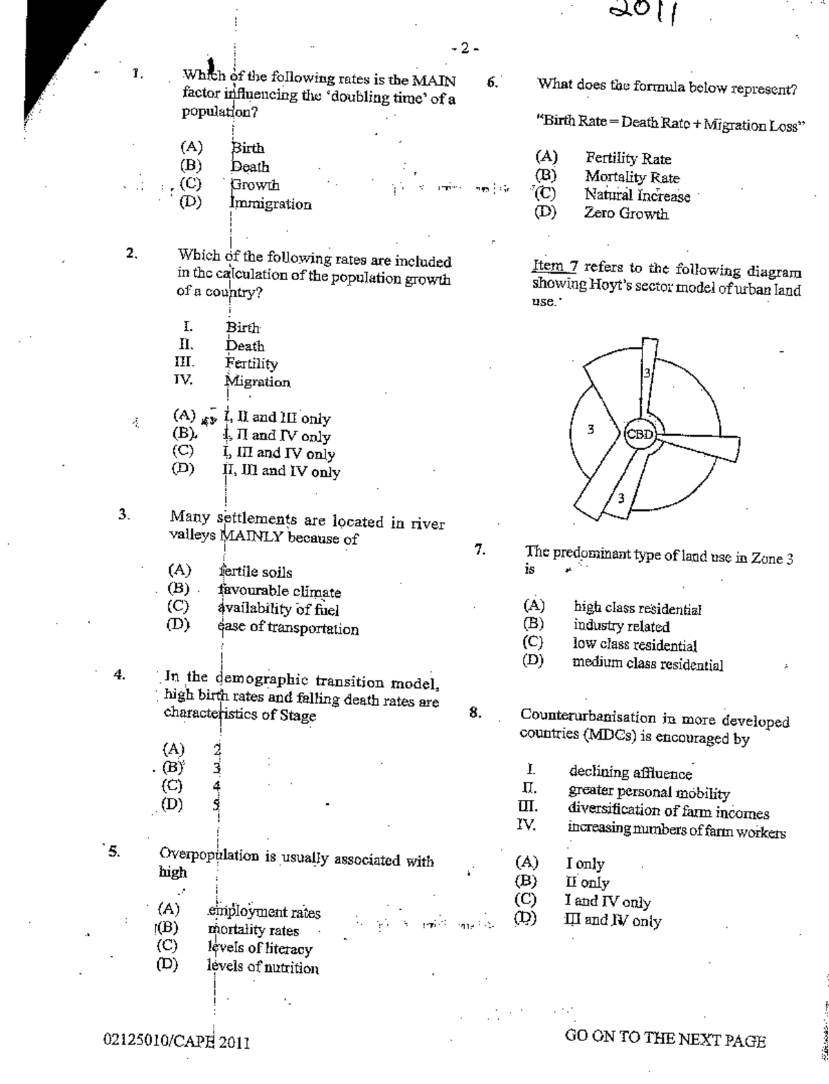 2011 unit 1 geography - CAPE - Geomatics Engineering - Studocu