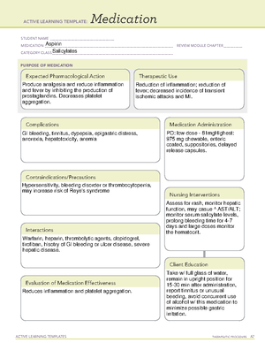 Cefazolin ATI Med template - ACTIVE LEARNING TEMPLATES THERAPEUTIC ...