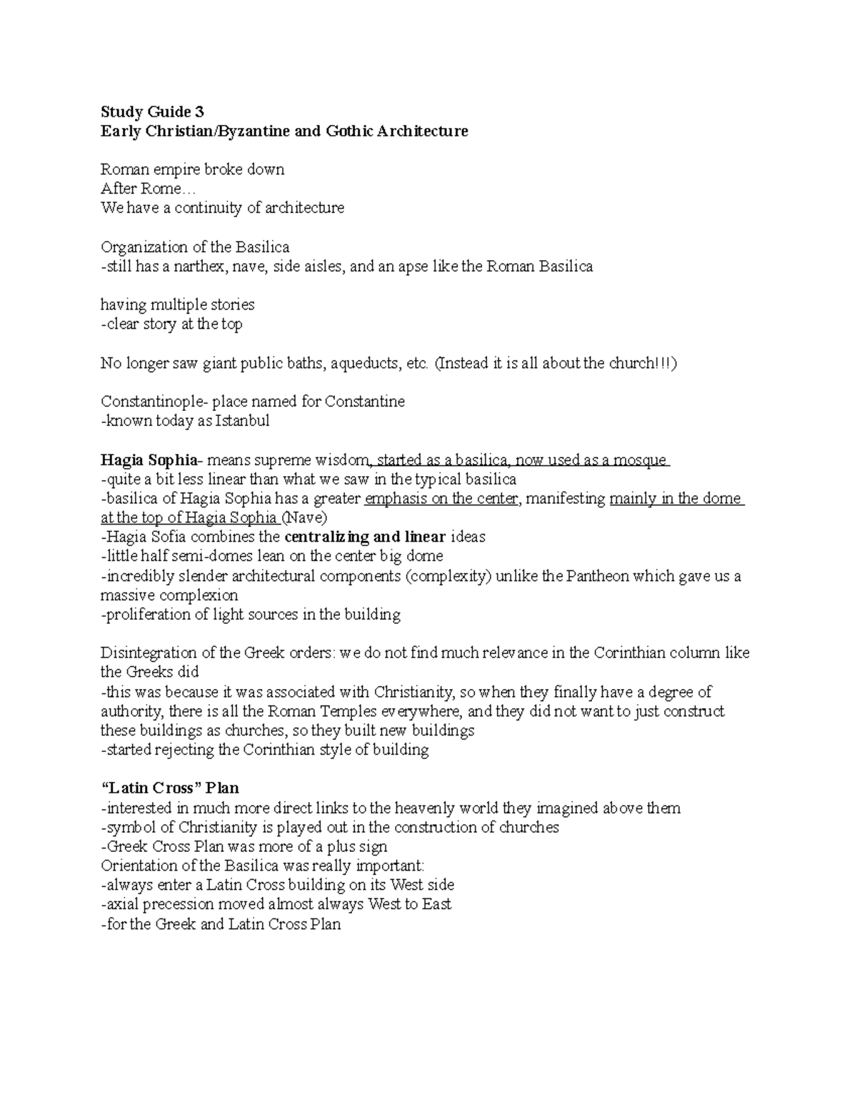 Lecture- Early Christian:Byzantine and Gothic Architecture - Study ...