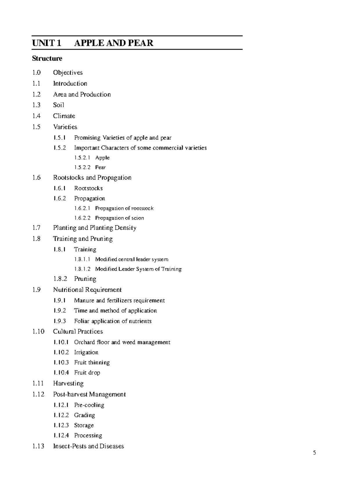 Apple and pear - Apple and Pear UNIT 1 APPLE AND PEAR Structure 1 Objectives 1 Introduction 1 ...