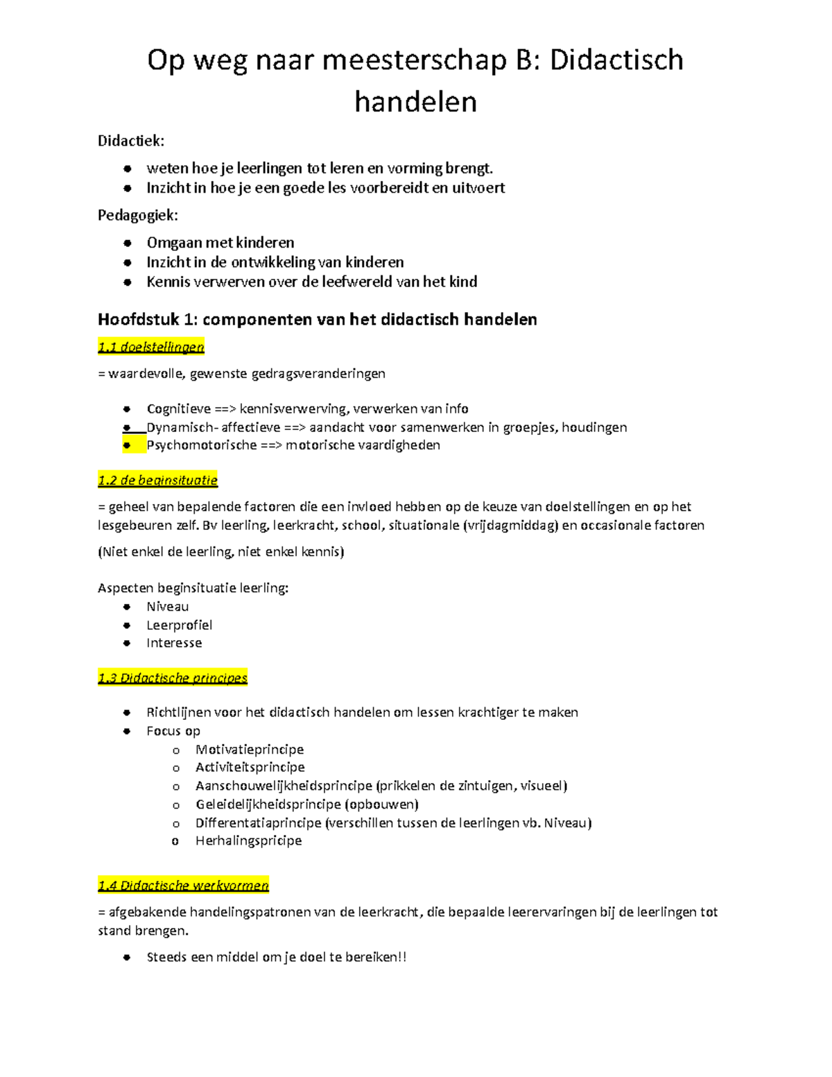 Op weg naar meesterschap B didactisch handelen - Op weg naar ...