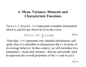 EL6303 Lecture 1B - 1 2. Independence and Bernoulli Trials (Euler, Ramanujan and Bernoulli ...