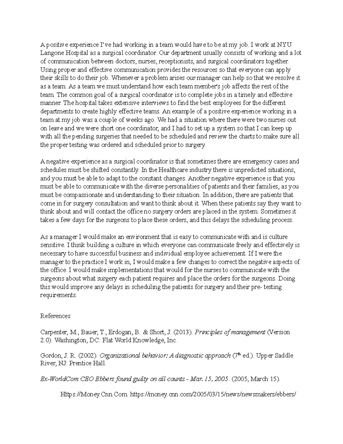 Week7 Journal Leading Effective Groups and Teams - A positive ...