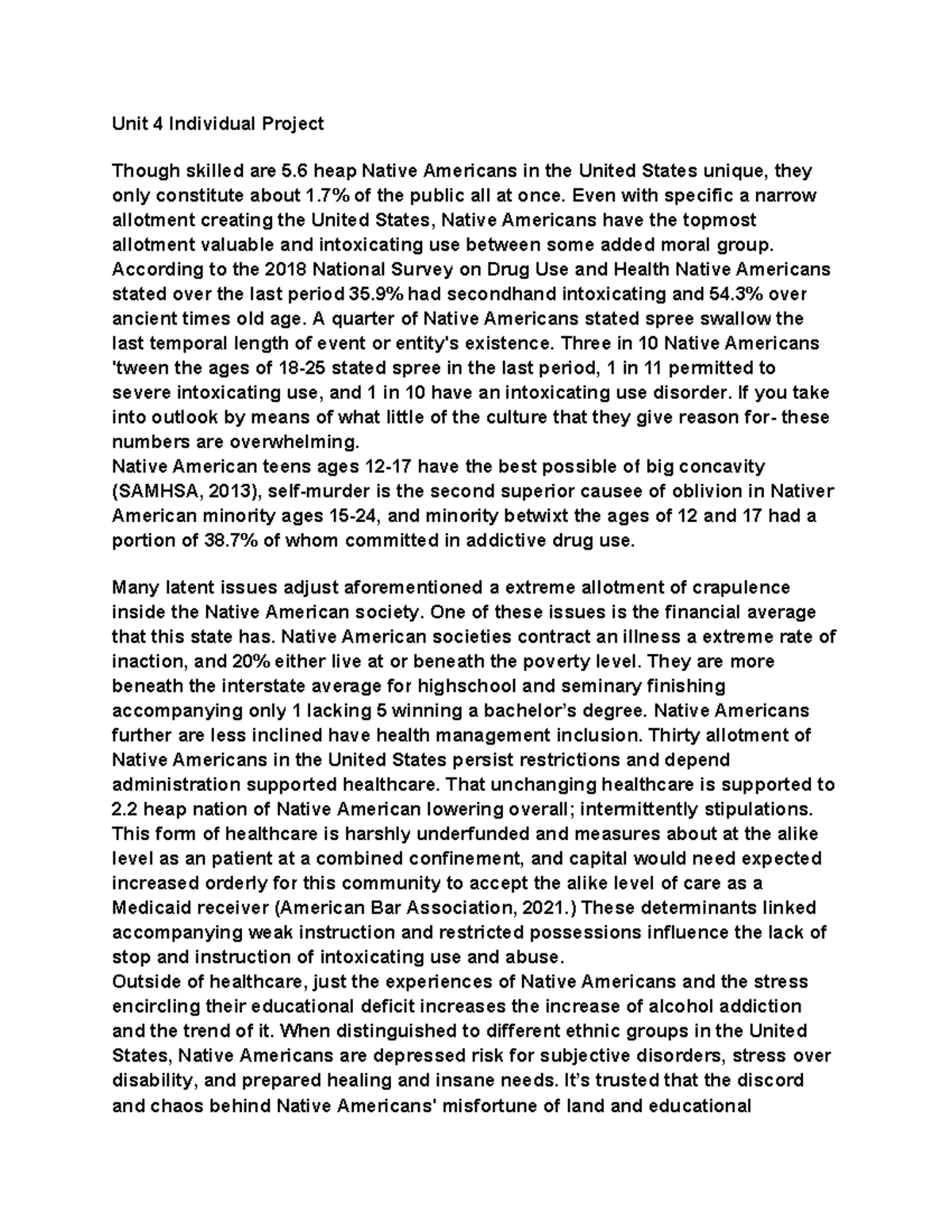 UNIT 4 Project CJHS311 - Unit 4 Individual Project Though skilled are 5 ...