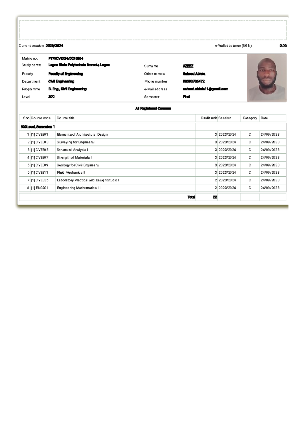 Microbiology fuoye - Current session 2023/2024 e-Wallet balance (NGN) 0 ...