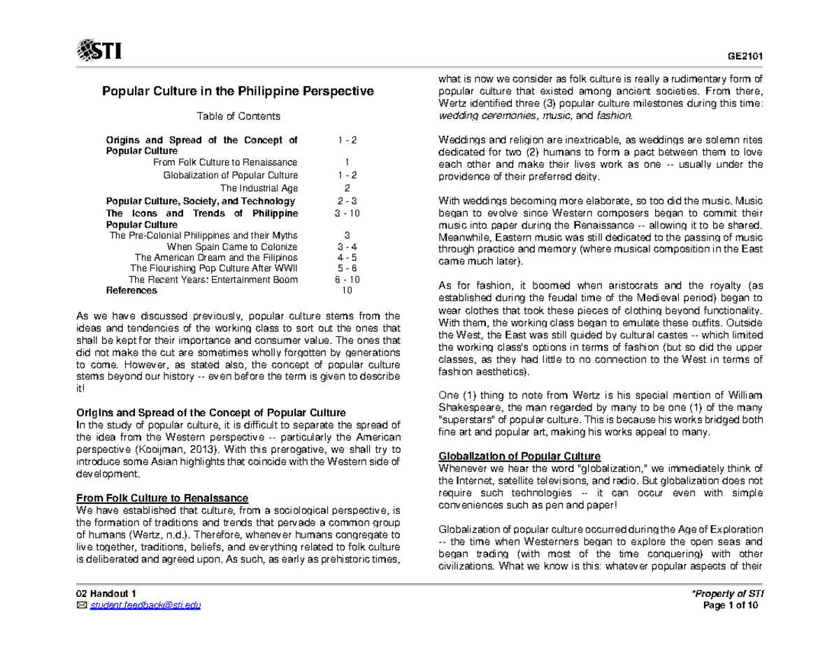 02 Handout 1(19) - Academic purposes - 02 Handout 1 *Property of STI ...