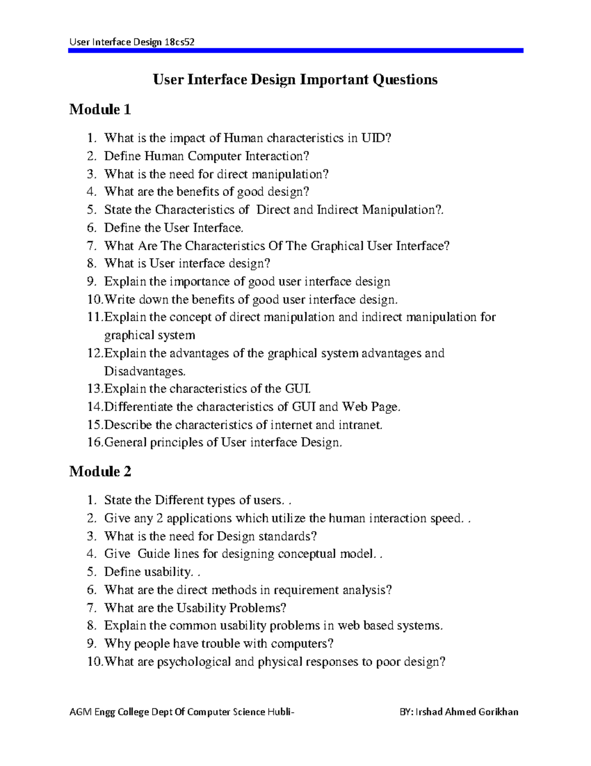 Uid Assignment - For final year computer science student important ...