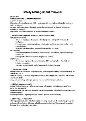 MNO2606 - UNIVERSITY ASSESSMENTS MNO Managing Organisational Safety ...