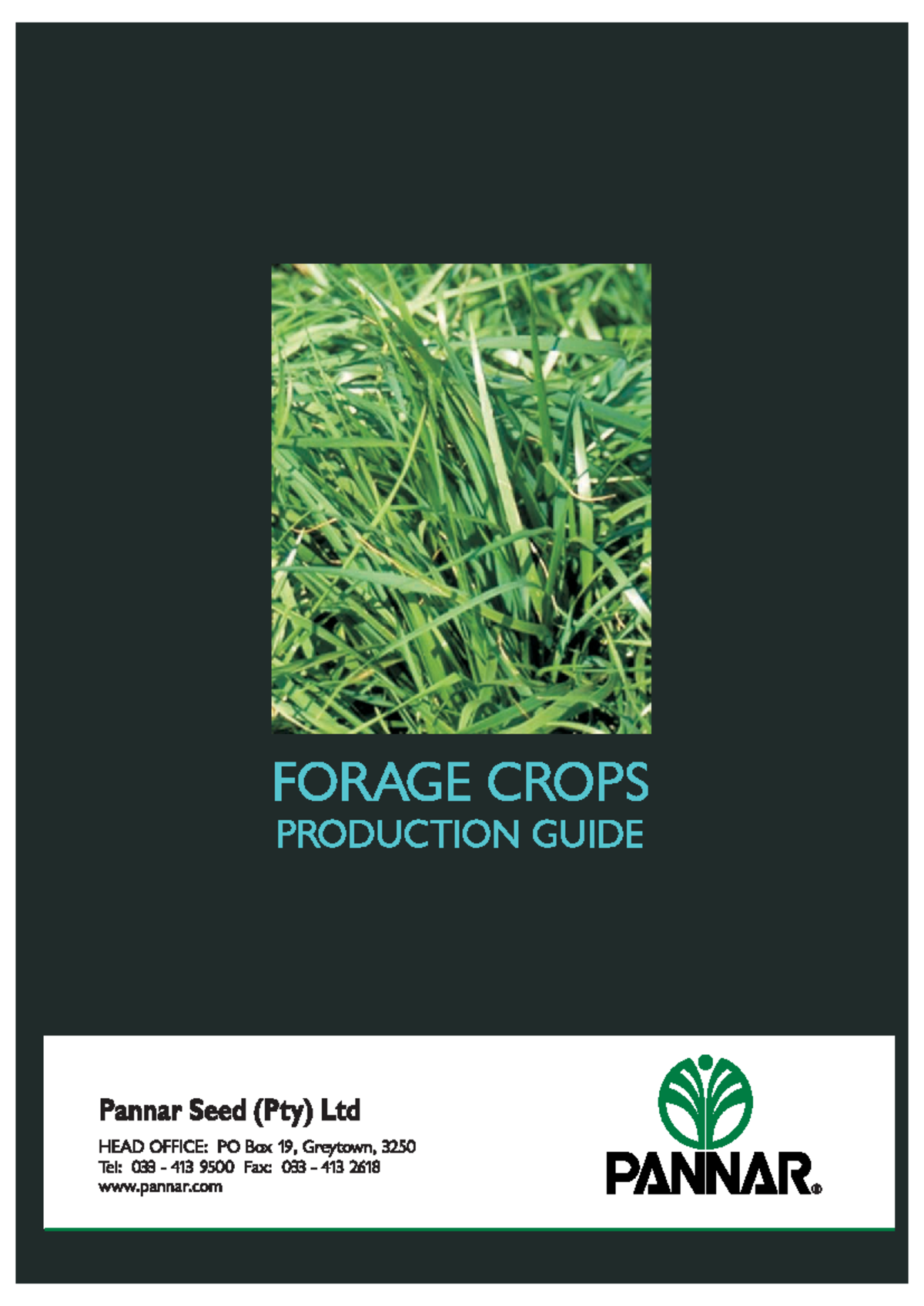 Planted pastures guide Pannar forage crops - Pannar Seed (Pty) Ltd ...