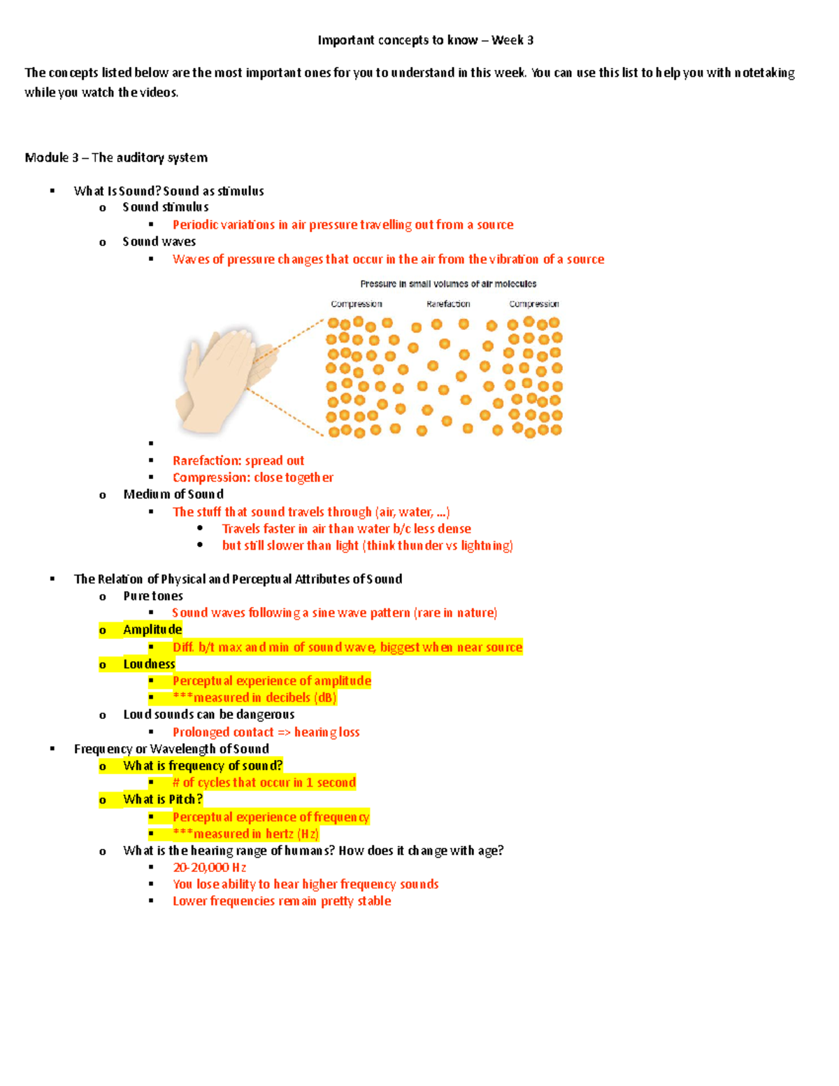 Module 3 Study Guide - Important concepts to know – Week 3 The concepts ...