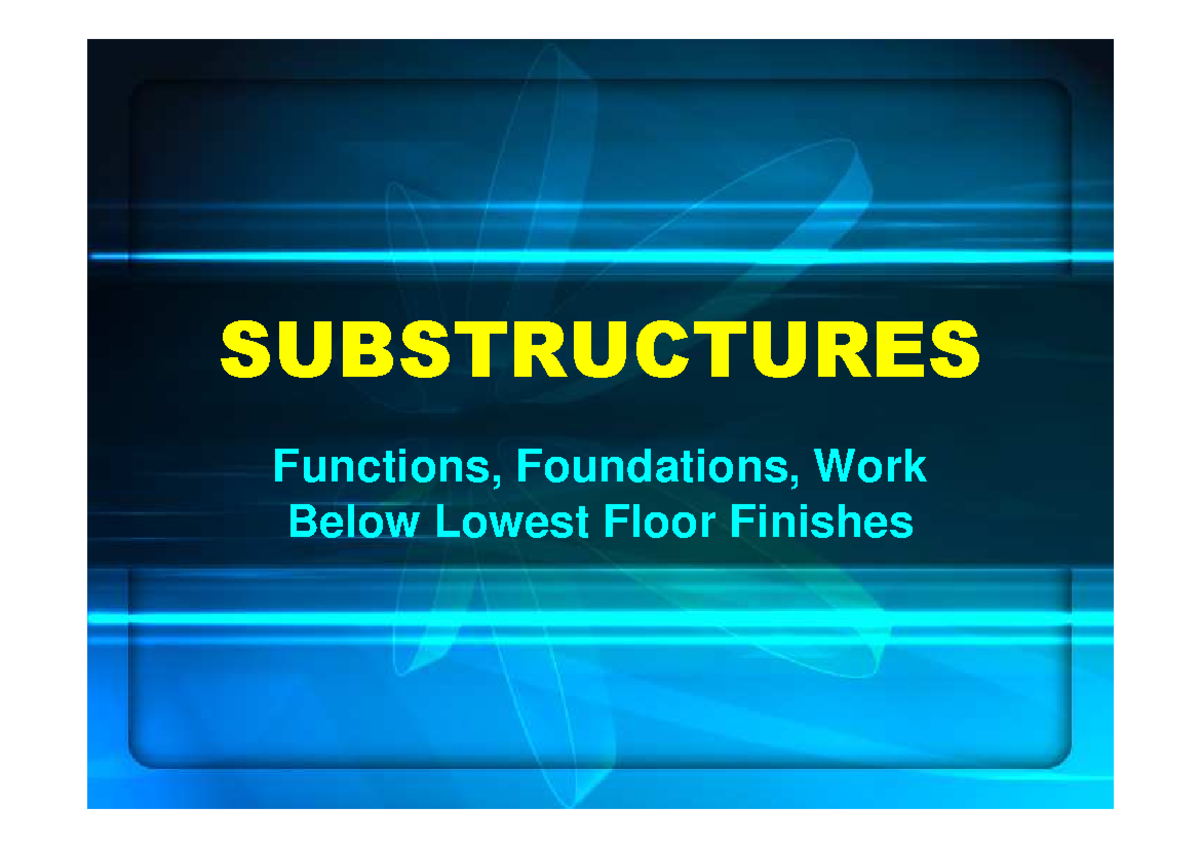 06 Substructure [Compatibility Mode] - SUBSTRUCTURES Functions ...