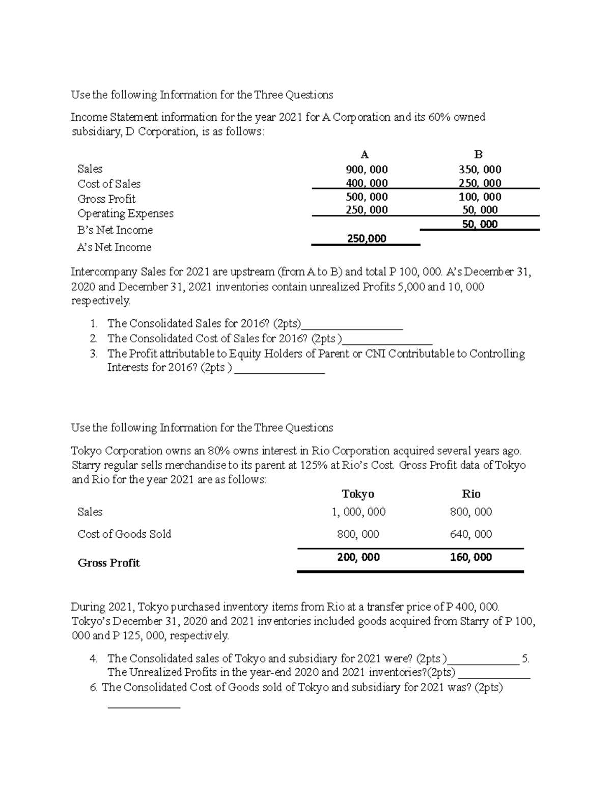 Question Exam Bus Com - This will help them practice thier solving ...