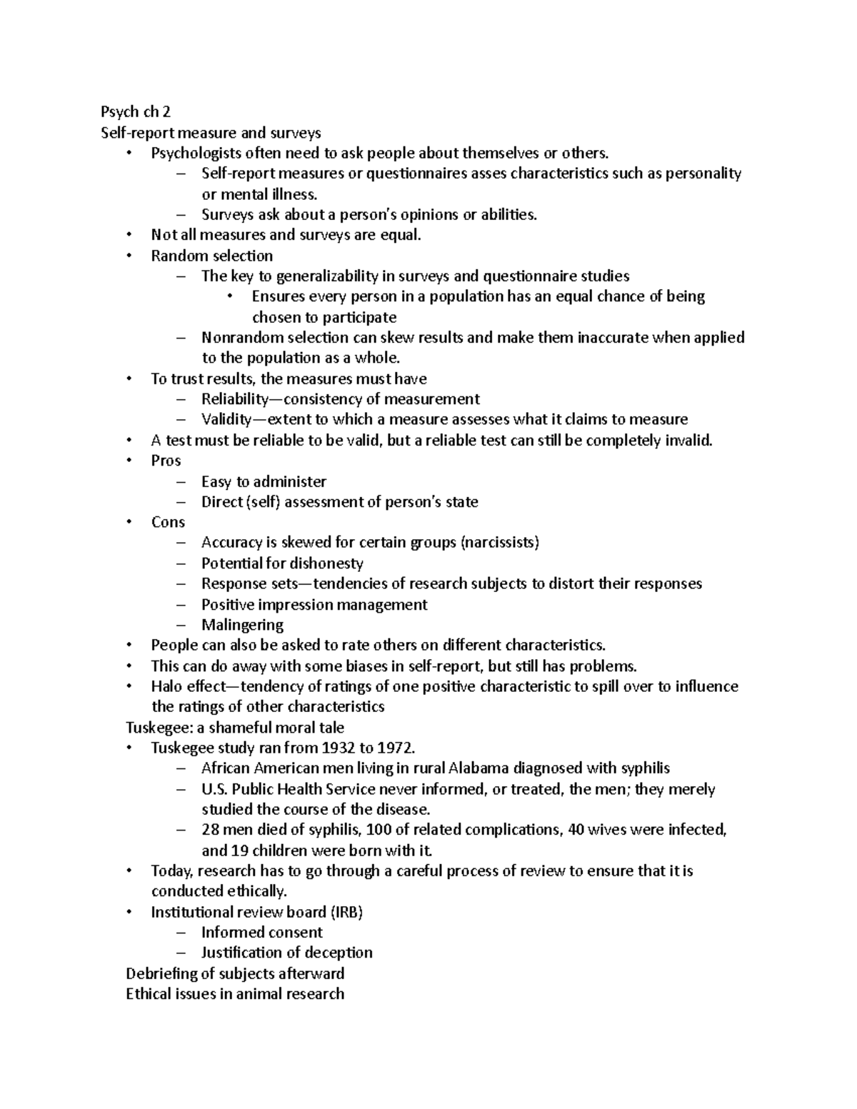 Psych ch 2 - chapter 2 lecture notes with David weber - Psych ch 2 Self ...