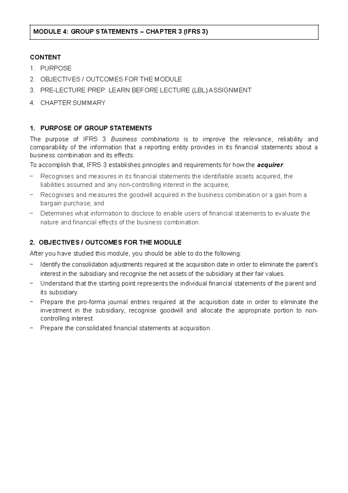 Module 4 Group Statements - Chapter 3 (CN) - MODULE 4: GROUP STATEMENTS ...