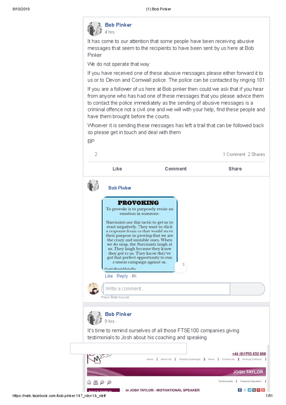 (1) Bob Pinker 2 - trshsrhrth rtsh hr trth trh rthrt hr rt h rthr ...