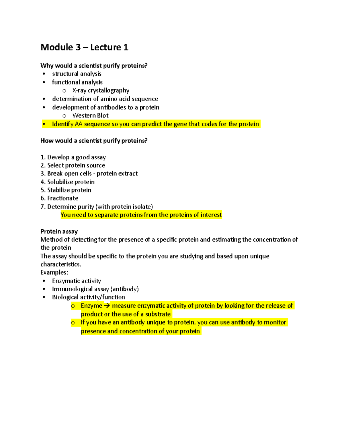Modules 3 AND 4 - Lecture notes 3-4 - Module 3 – Lecture 1 Why would a ...