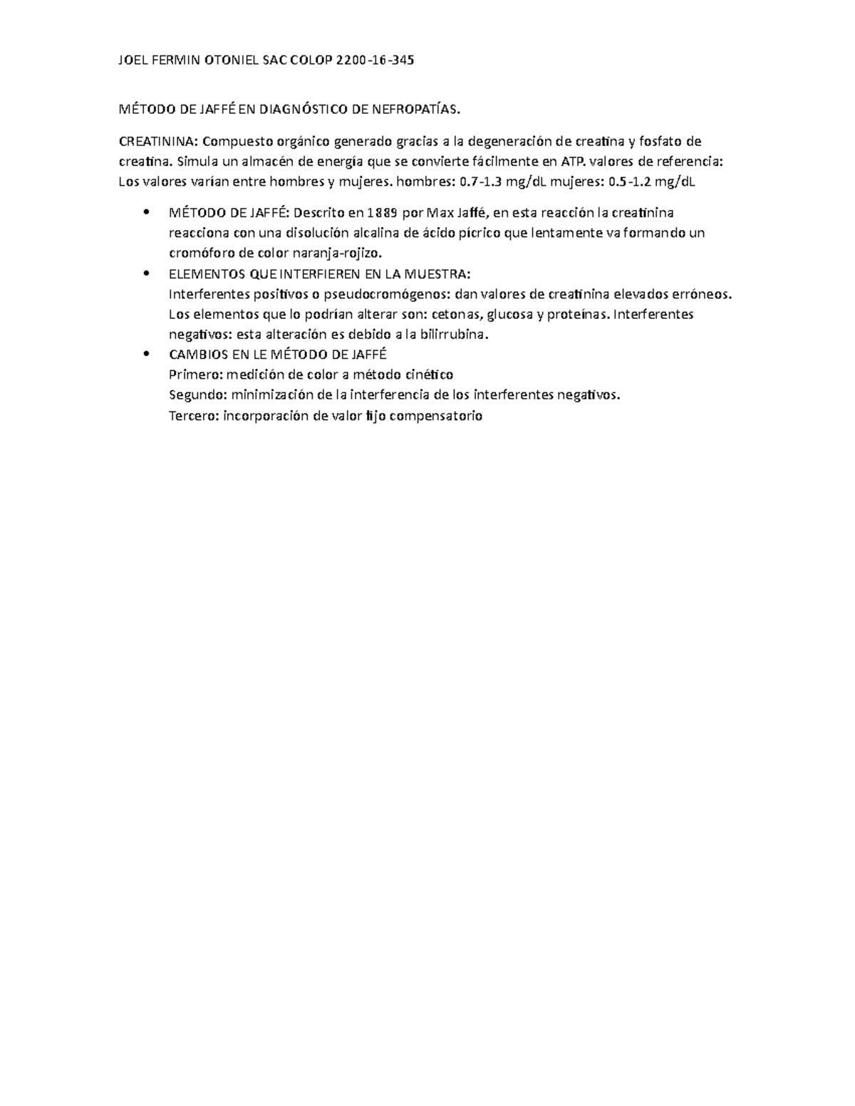 Método de Jaffé - JOEL FERMIN OTONIEL SAC COLOP 2200-16- MÉTODO DE ...