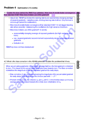 Example exam questions solutions - Introduction to Deep Learning (I2DL) Mock Exam - Solutions ...