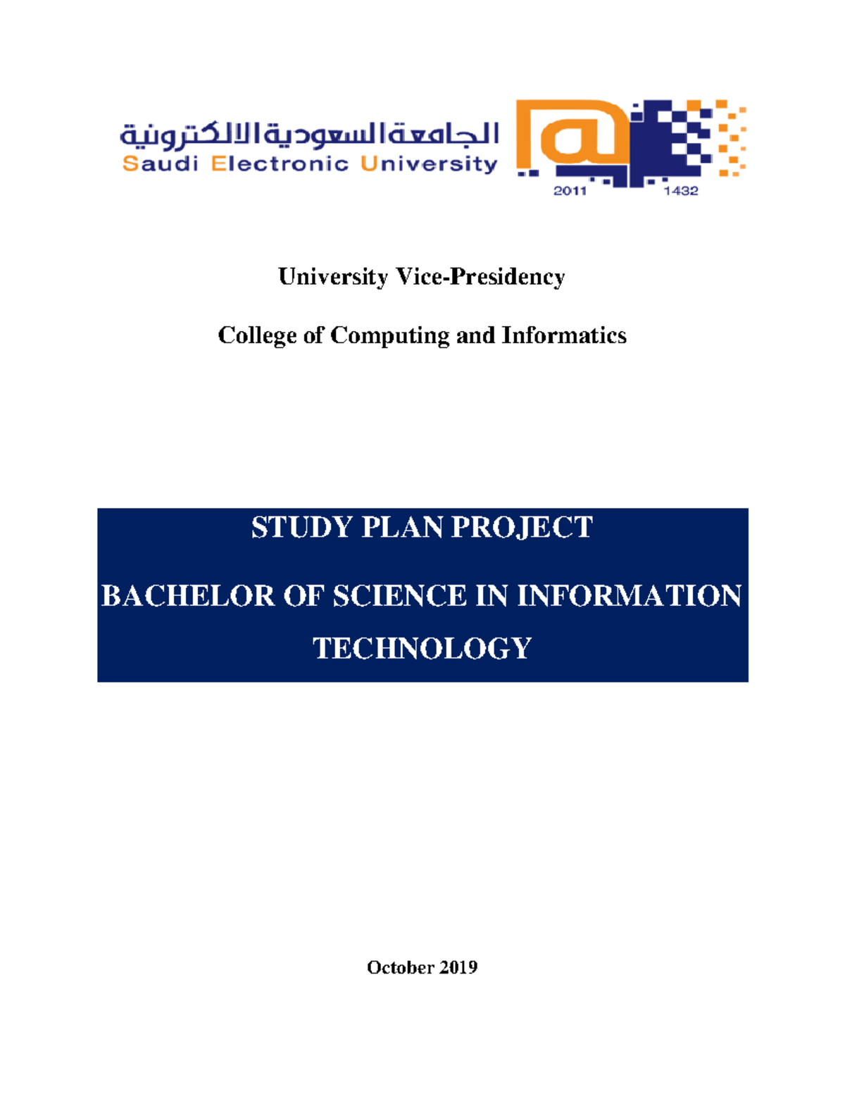 Cci bsit program description november 2019 - University Vice-Presidency ...