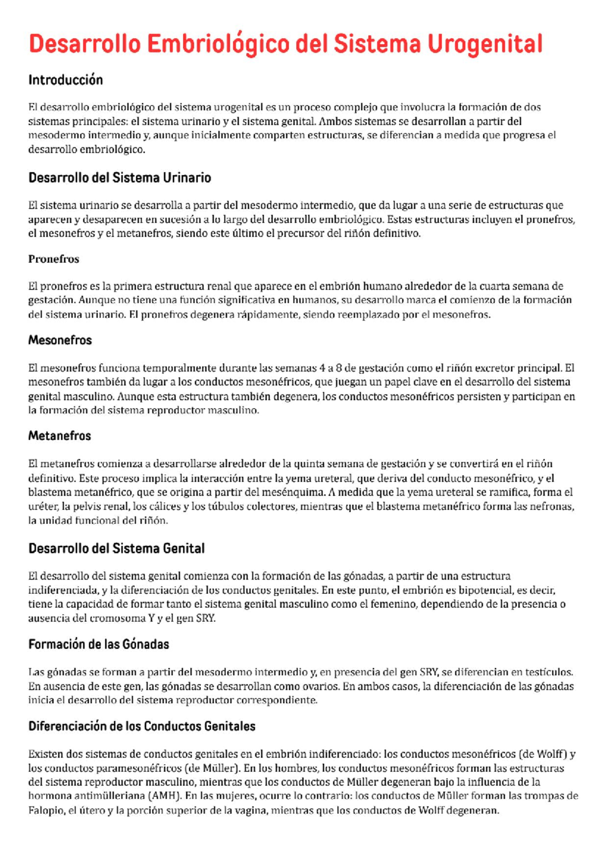 Embriologia - para trabajos - Desarrollo Embriológico del Sistema ...