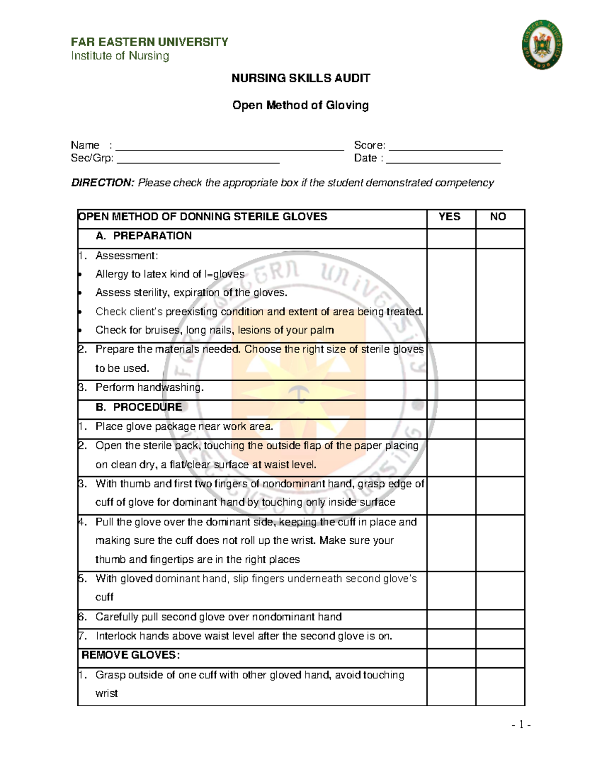 Level 3 Modules FOR NEP Etools ONLY - Institute of Nursing NURSING ...