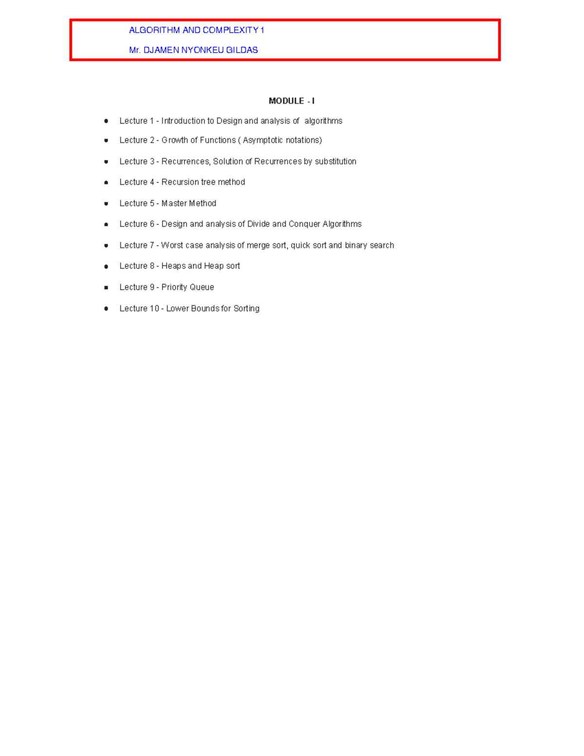 Complexity 2 - MODULE - I Lecture 1 - Introduction to Design and ...