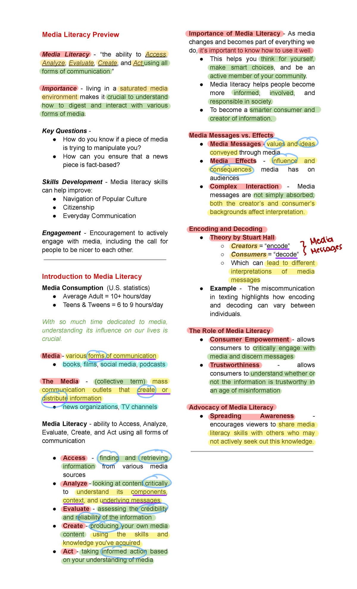 Media Literacy Reviewer_Crash Course - Media Literacy Preview Media ...