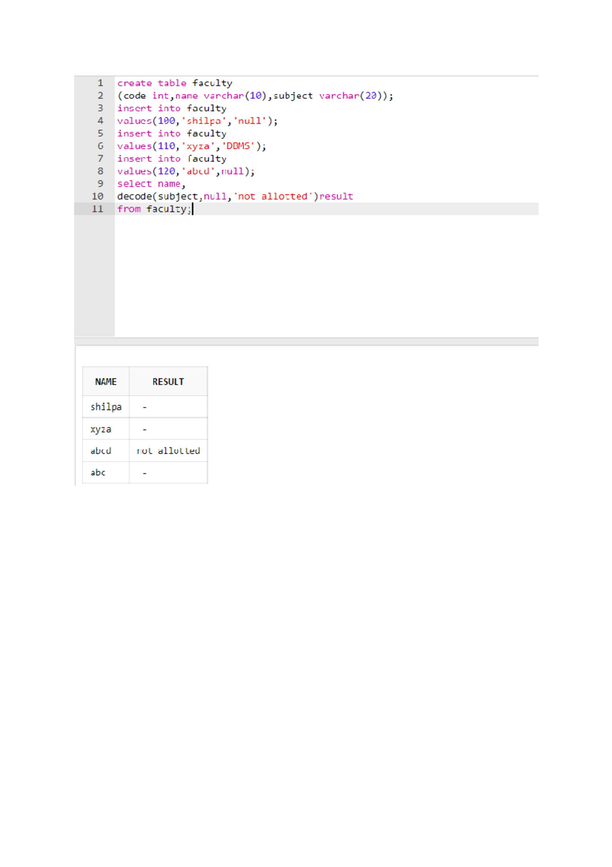 assessment questions on dbms chap 1 - IF IF-ELSE Nested if else ...