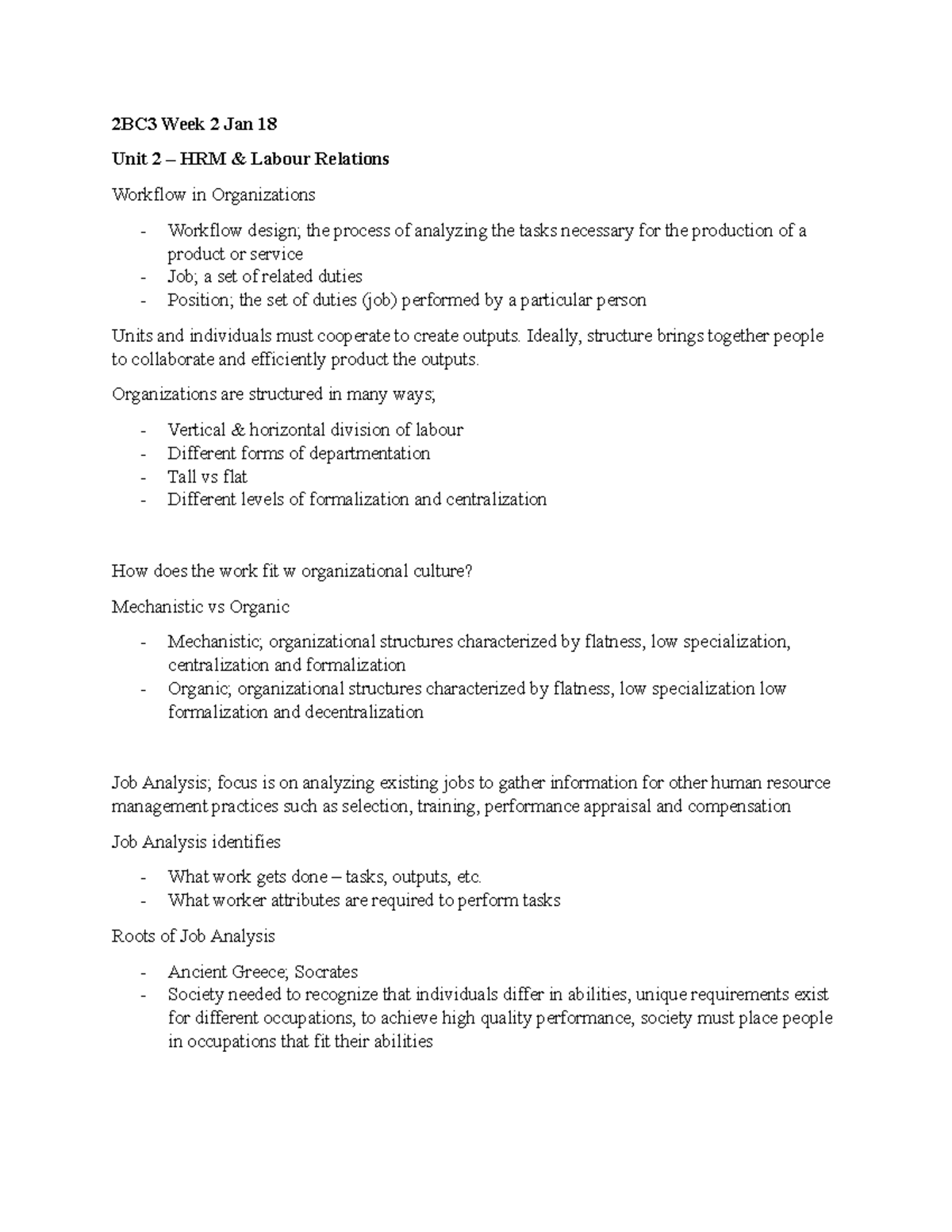 Week 2 Unit 2 Jan 18 - Lucy Djelalian Pepper - 2BC3 Week 2 Jan 18 Unit ...