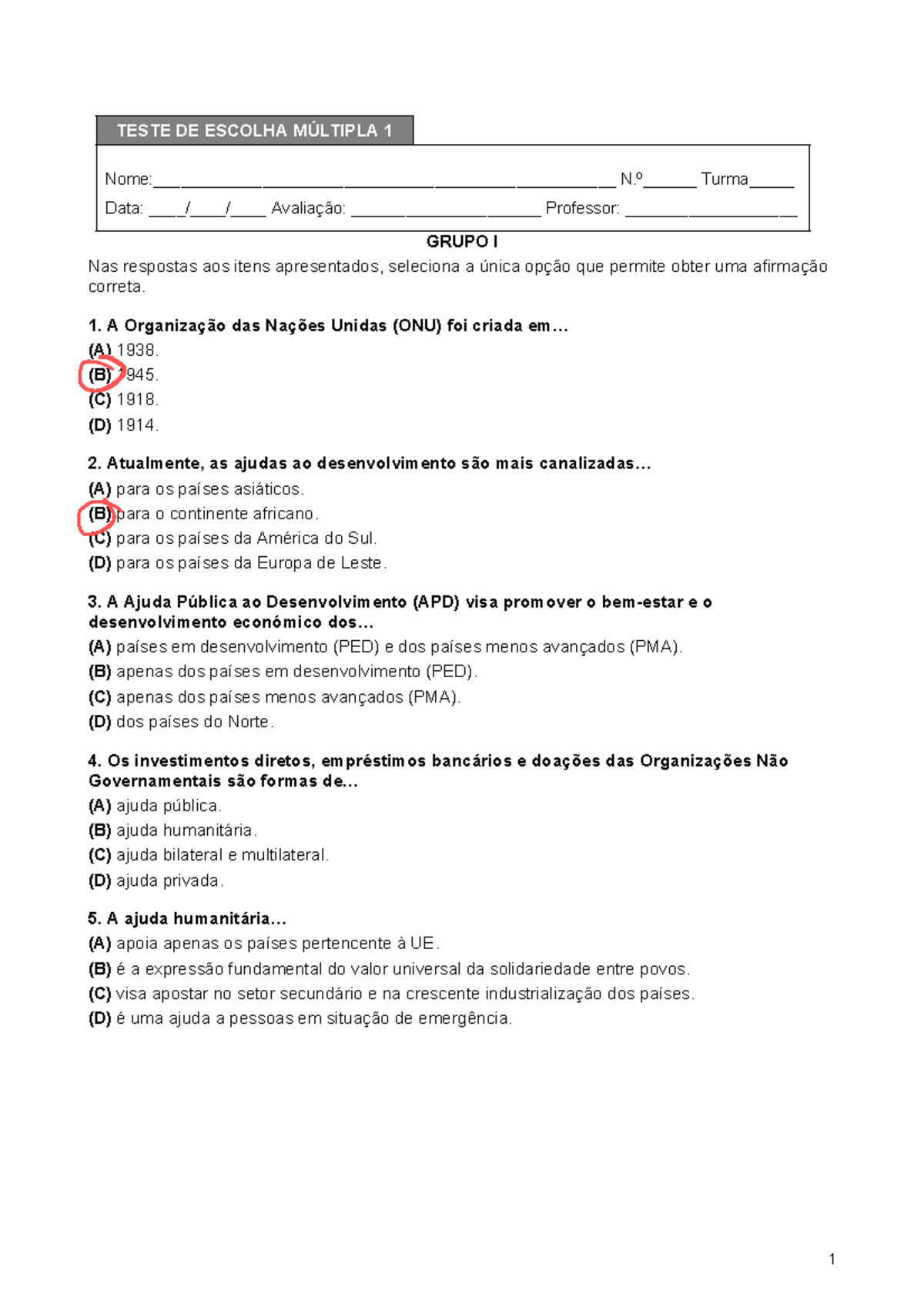 Editado - geosit 9 testes escolha multipla - Cópia - 7(67( '( (6&2 ...
