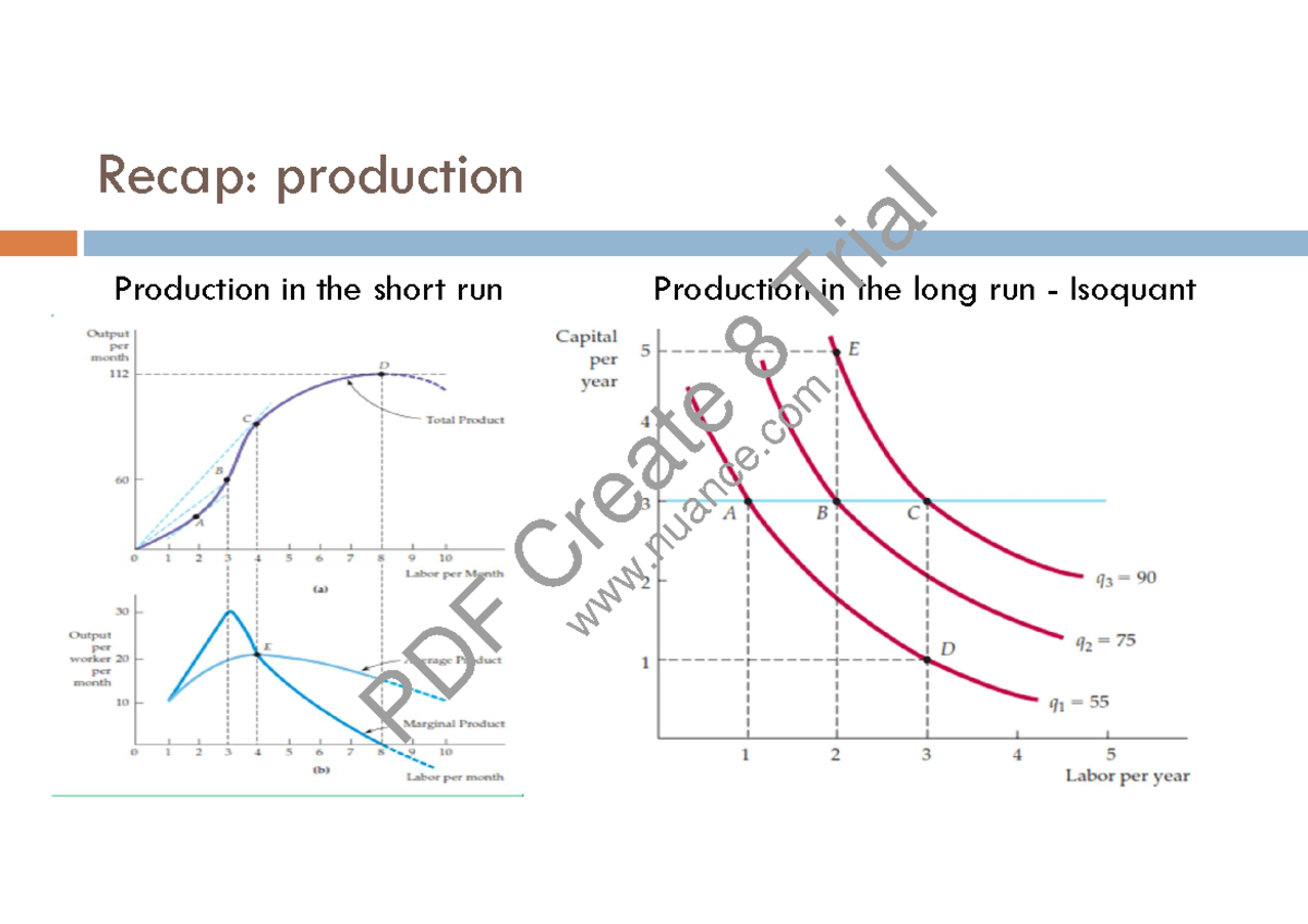 BUSI1117 Lecture 5 2022 updated - Recap: production ####### Production ...
