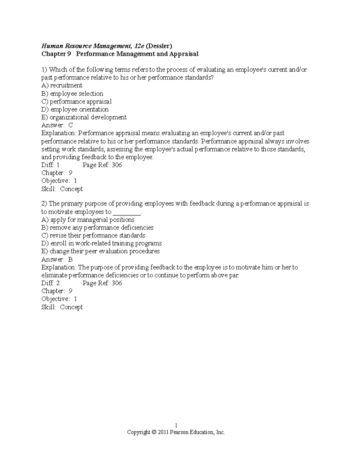 Dessler hrm12 tif09 - notes - Human Resource Management, 12e (Dessler ...