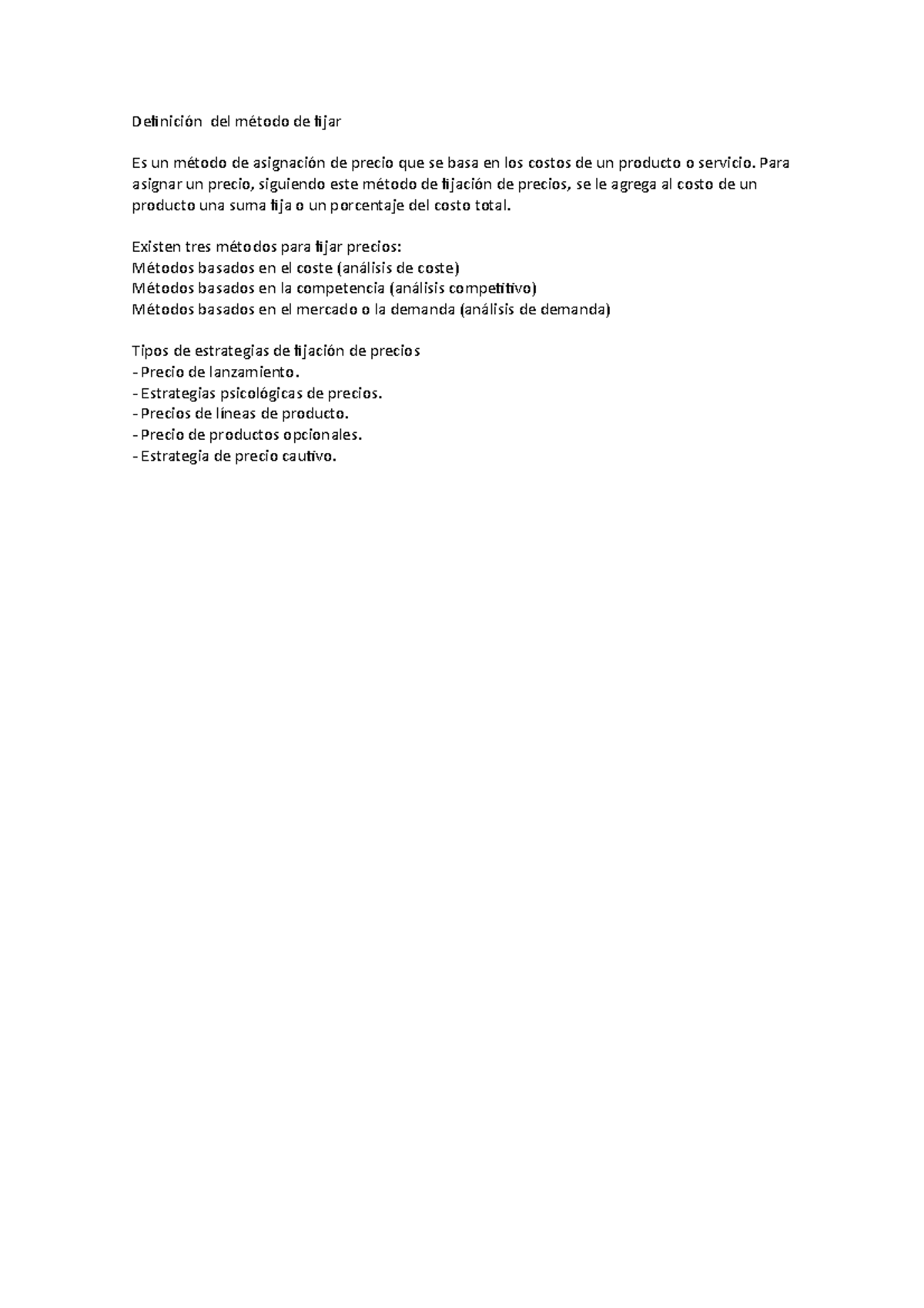 Metodo fijar - Apuntes de actividad - Definición del método de fijar Es ...