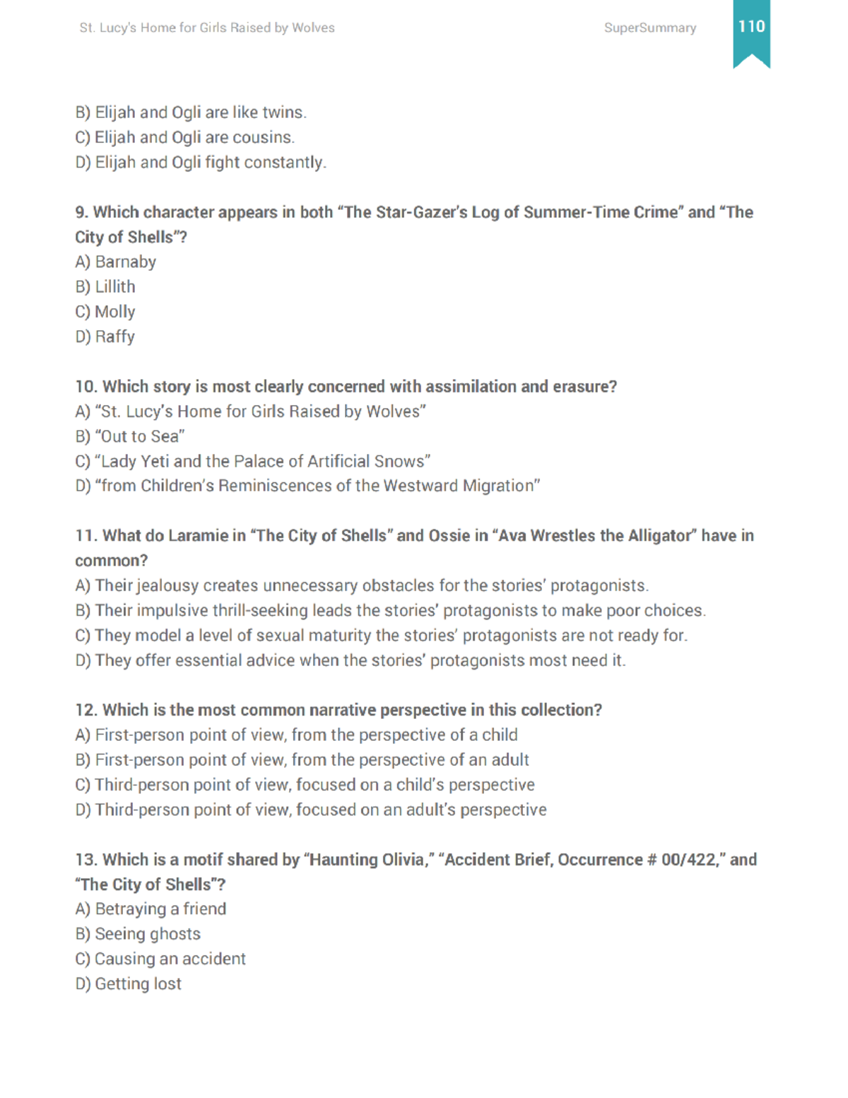 St. Lucy's Home for Girls Raised by Wolves - Super Summary Study Guide ...