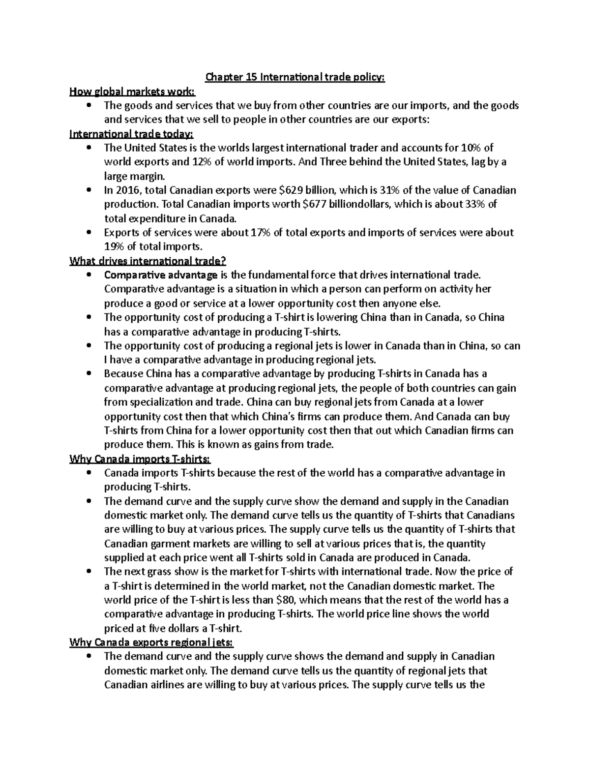 Chapter 15 International trade policy - Chapter 15 International trade ...