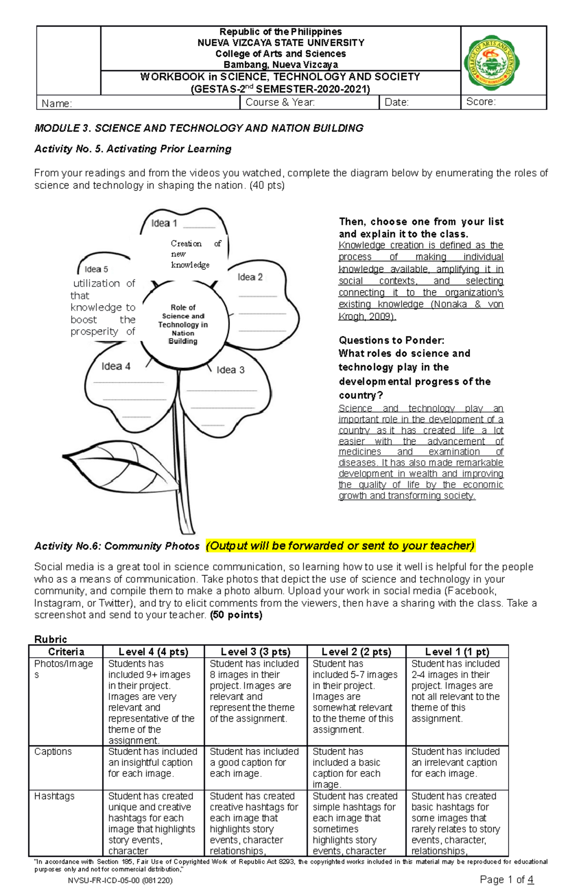 STS-Answered Module 3 - Write at least 10 important words we just ...
