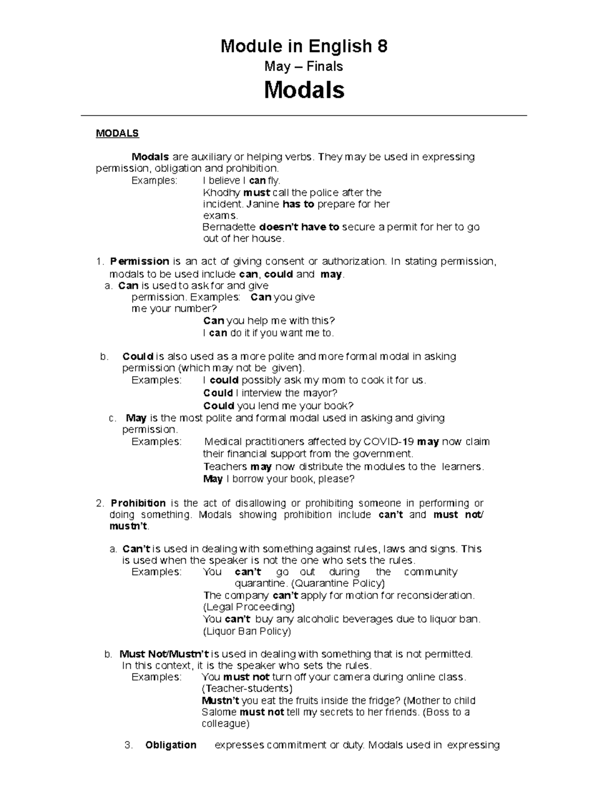 Module in English 8 - III12 q1 mod1 Brainstormingfor Research Topics ...