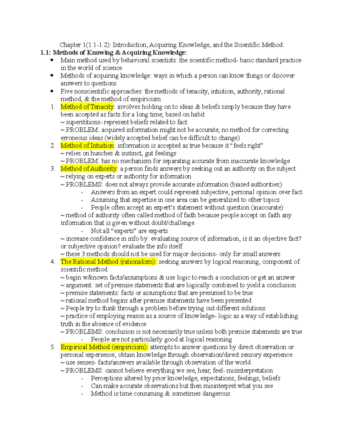Chapter 1 Notes Textbook - Chapter 1(1.1-1): Introduction, Acquiring ...