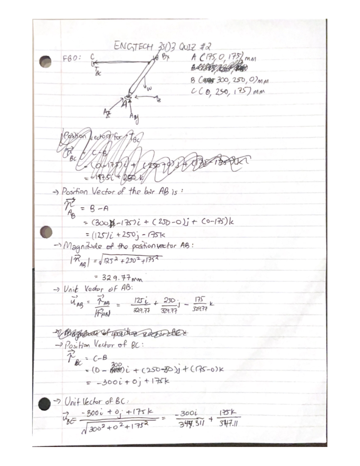 Statics Quiz 2 - quiz - Eng Tech 3SD3 - Studocu