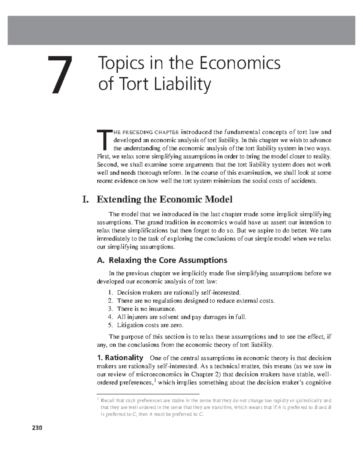 12-Ch7 Topicsinthe Economicsof Tort Liability - Law of Torts II - UiTM ...