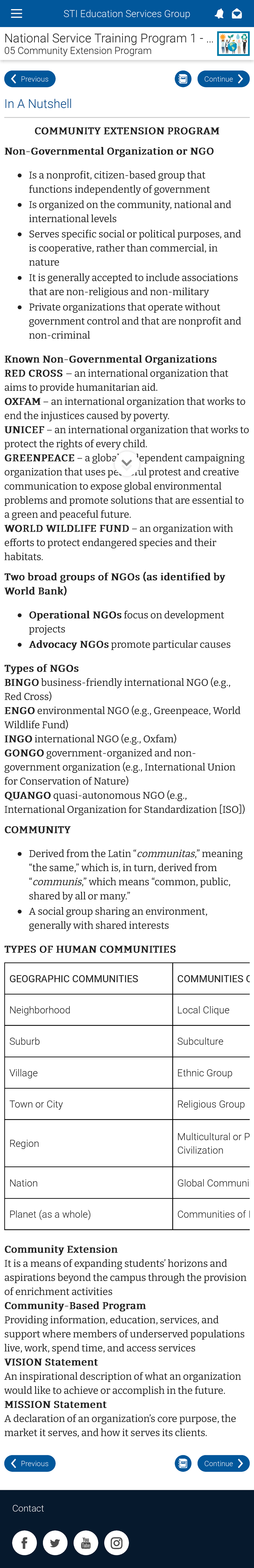 National Service Training Program 1 - SY2324-1T - httpselms - COMMUNITY ...