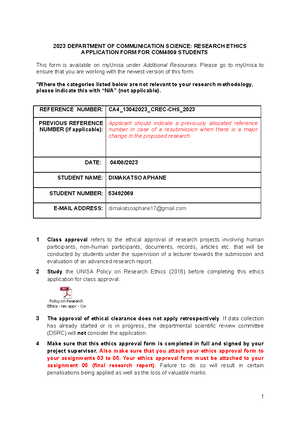 COM4807 POT - COM Organisational Communication Theory Assignment: Exam ...