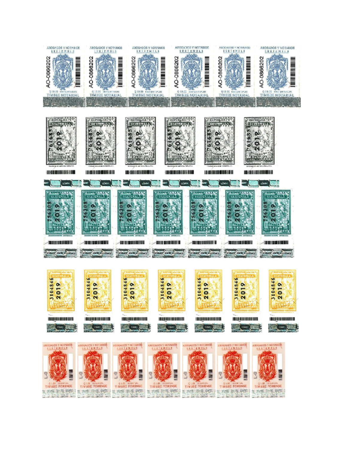 Timbres - Derecho notarial - Studocu