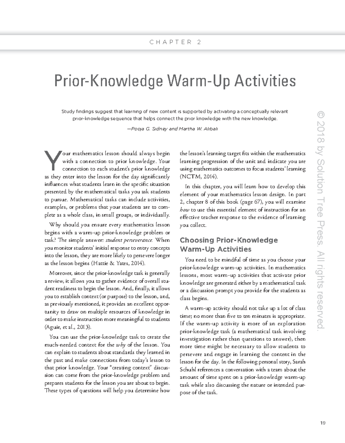 15696 chapter - 19 ####### C H A P T E R 2 Prior-Knowledge Warm-Up ...