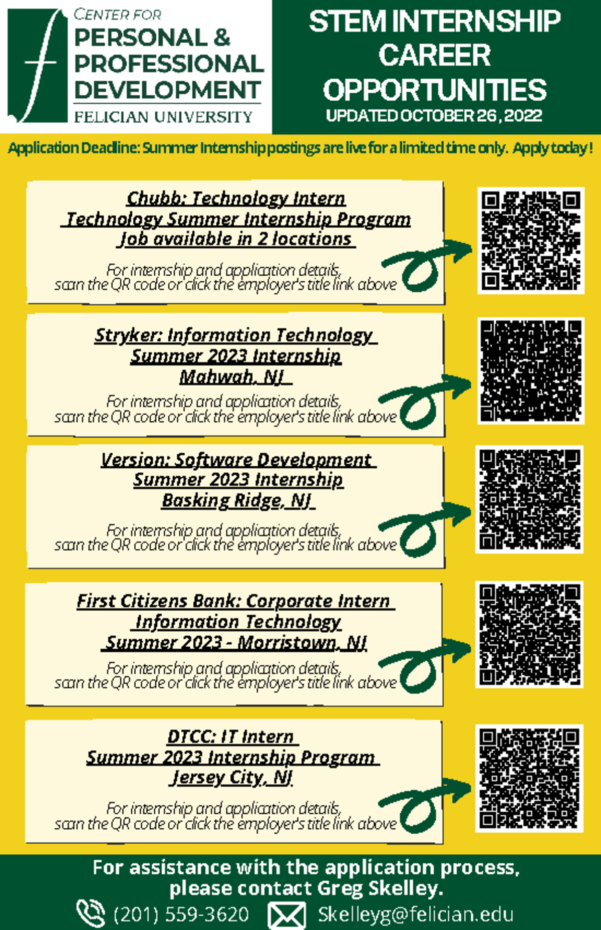 All internships updated oct26 - For internship and application details ...