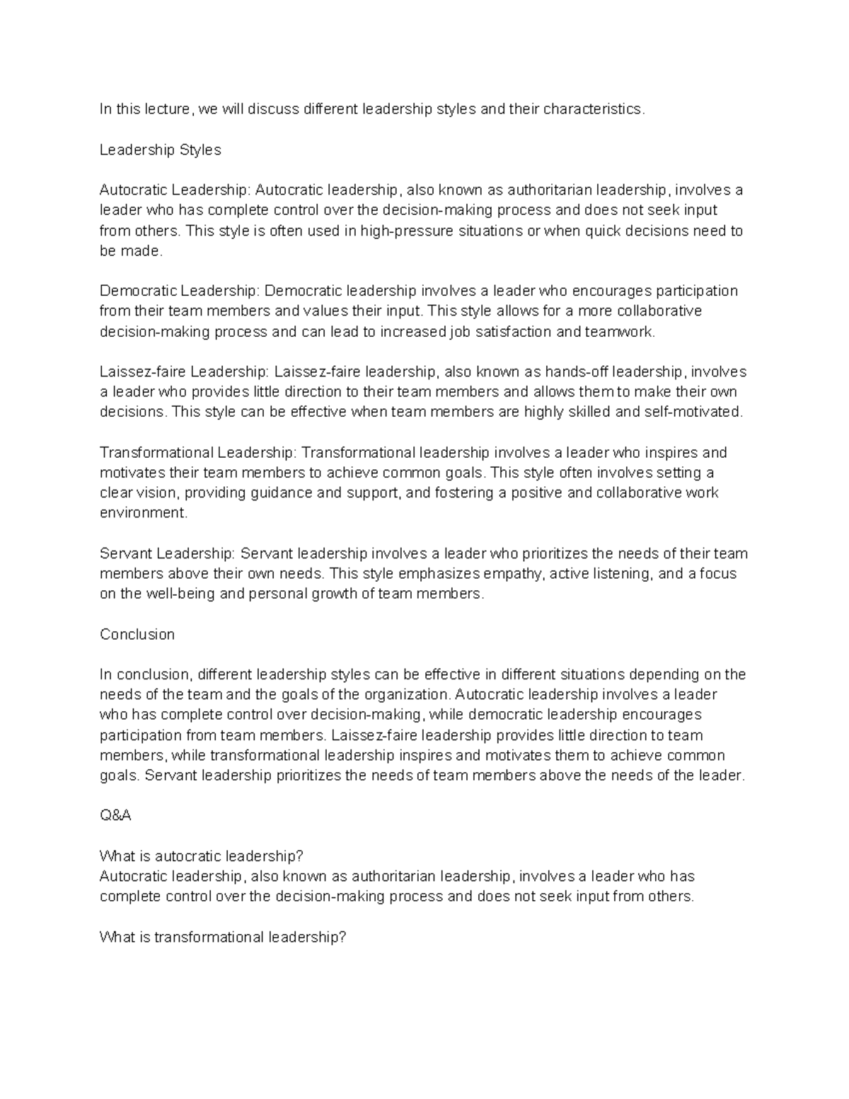 Lecture #36 Communication Skills for Leaders - In this lecture, we will ...