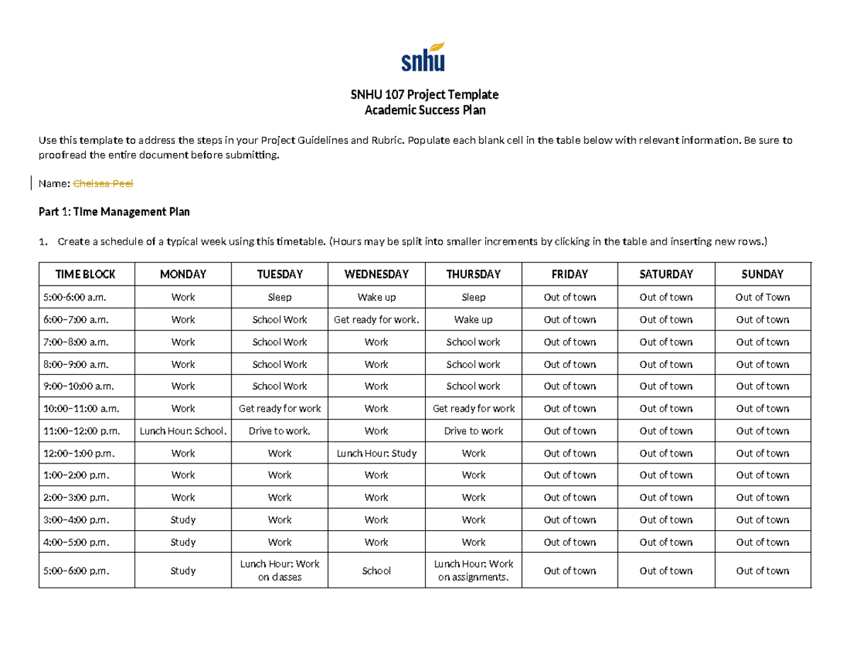SNHU 107 Project Template-2 - SNHU 107 Project Template Academic ...